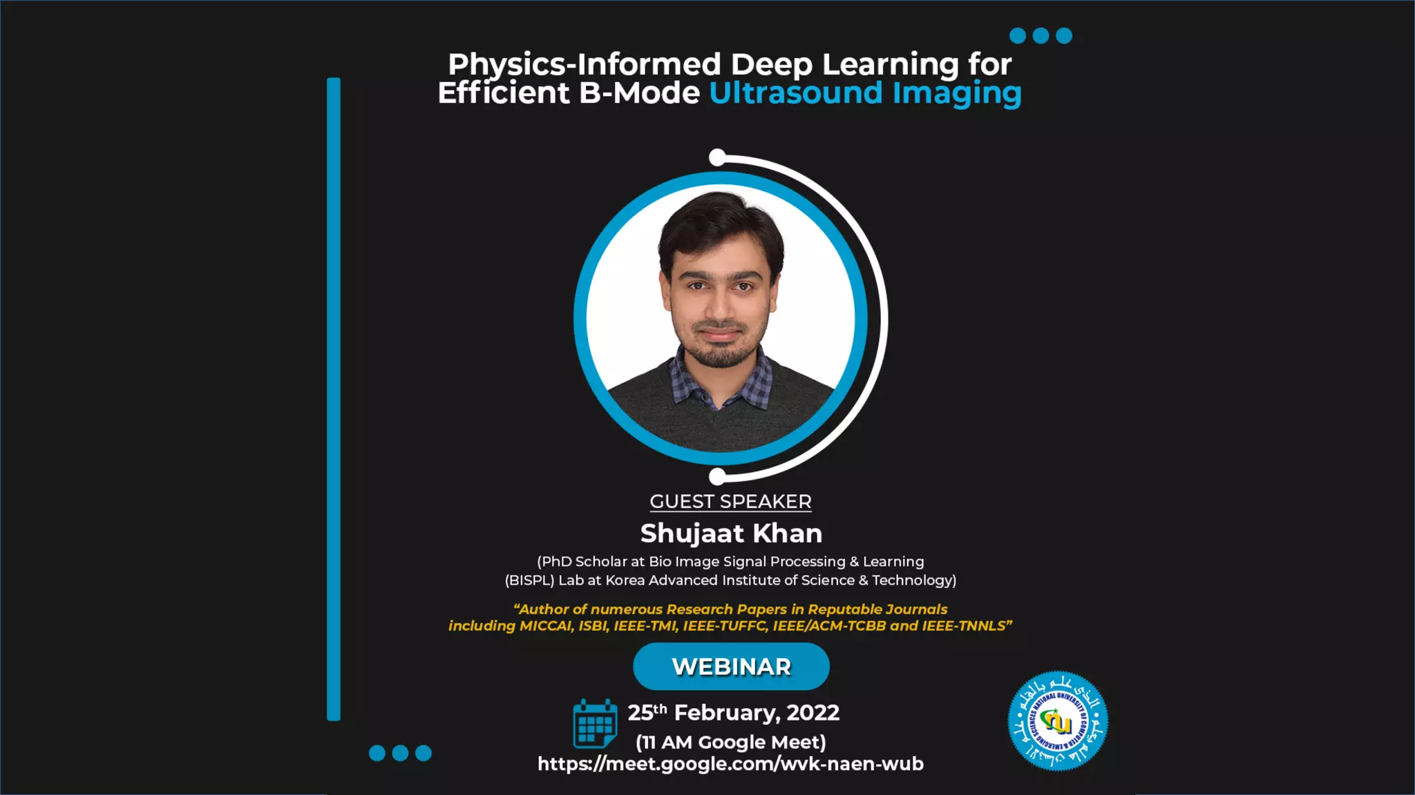 Physics informed deep learning for efficient b-mode ultrasound imaging | PPT