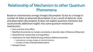Quantum Mechanical Reset-Observer Reset, not Observation, results in QM ...