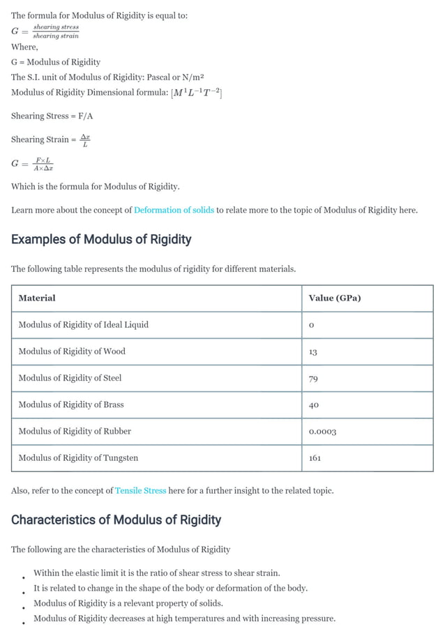 Modulus of Rigidity | PDF