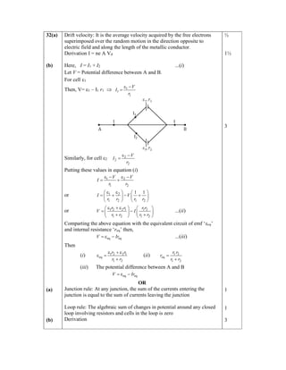 Physics Marking scheme| Class 12 session 2023-2024 | PDF