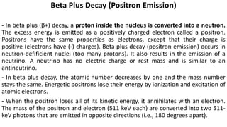 THE PHYSICS OFNUCLEAR MEDICINE RADIOLOGY.pptx | Chemistry | Science