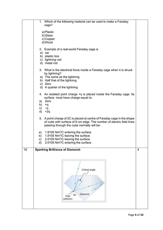 Physics sample question paper 2020 | PDF
