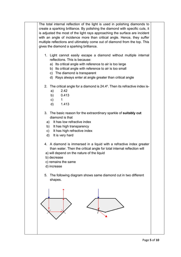 Physics sample question paper 2020 | PDF
