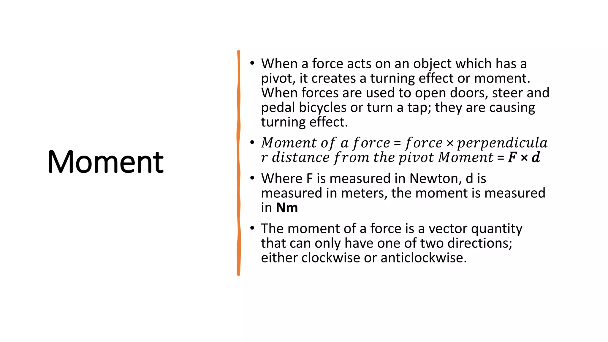 Turning effect | PPT
