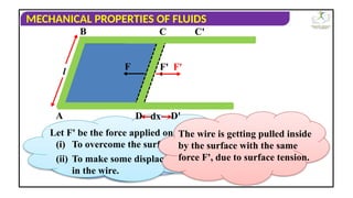 Physics - XI - Mechanical Properties of Fluids - Surface Tension.ppt