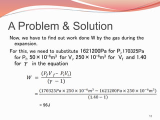 Work Done in an Adiabatic Process | PPTX