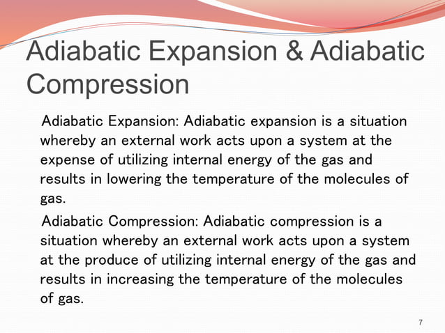 Work Done in an Adiabatic Process | PPTX | Chemistry | Science