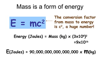 Physics_100_chapt_19.ppt E=mc2, mass energy concept | PPT