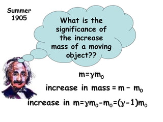 Physics_100_chapt_19.ppt E=mc2, mass energy concept | PPT