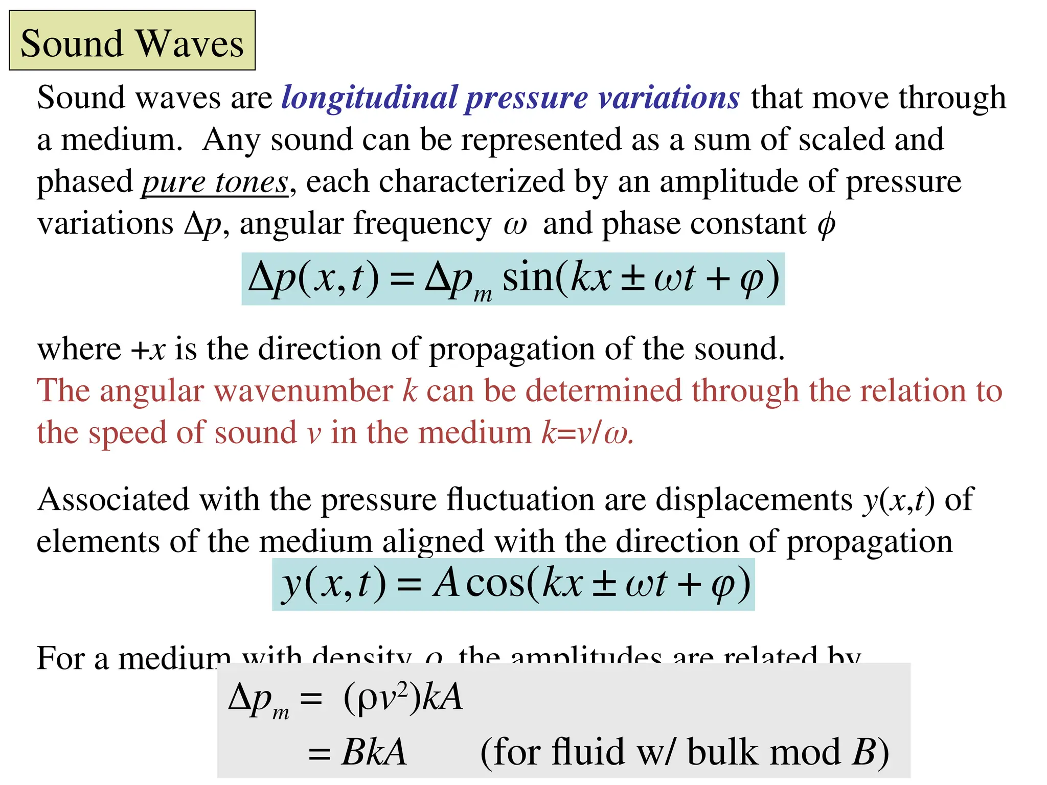 physics of sound waves,type of sound ,equation of sound | PPT | Digital Audio | Computer ...