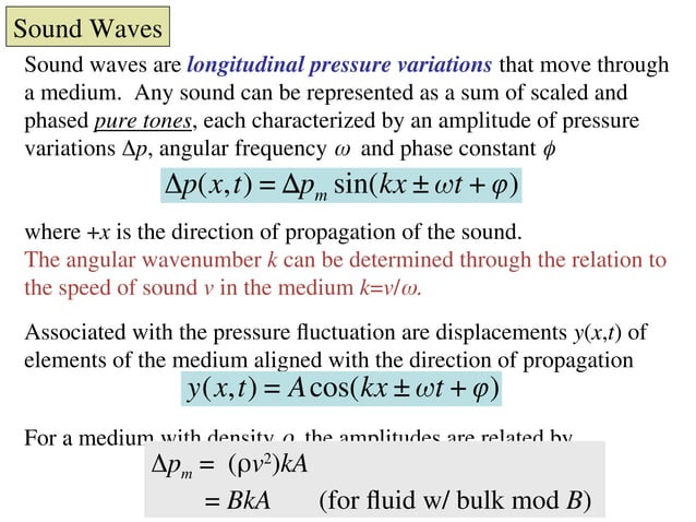 physics of sound waves,type of sound ,equation of sound | PPT | Digital ...