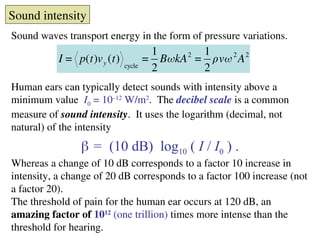 physics of sound waves,type of sound ,equation of sound | PPT