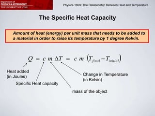 Physics 1809 Fall 2012 Heat and Temperature.ppt