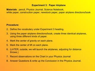 Physics1a experiments: Forces- Detailed lab experiments illustrating ...
