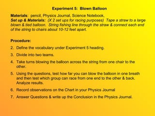 Physics1a experiments: Forces- Detailed lab experiments illustrating ...