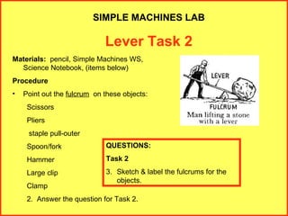 Physics1b experiments: Simple Machines- Detailed lab experiments ...