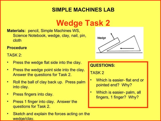 Physics1b experiments: Simple Machines- Detailed lab experiments ...