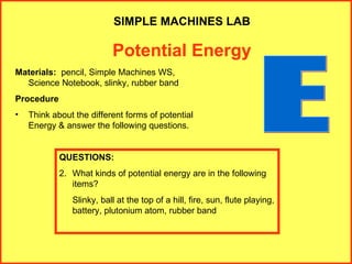 Physics1b experiments: Simple Machines- Detailed lab experiments ...