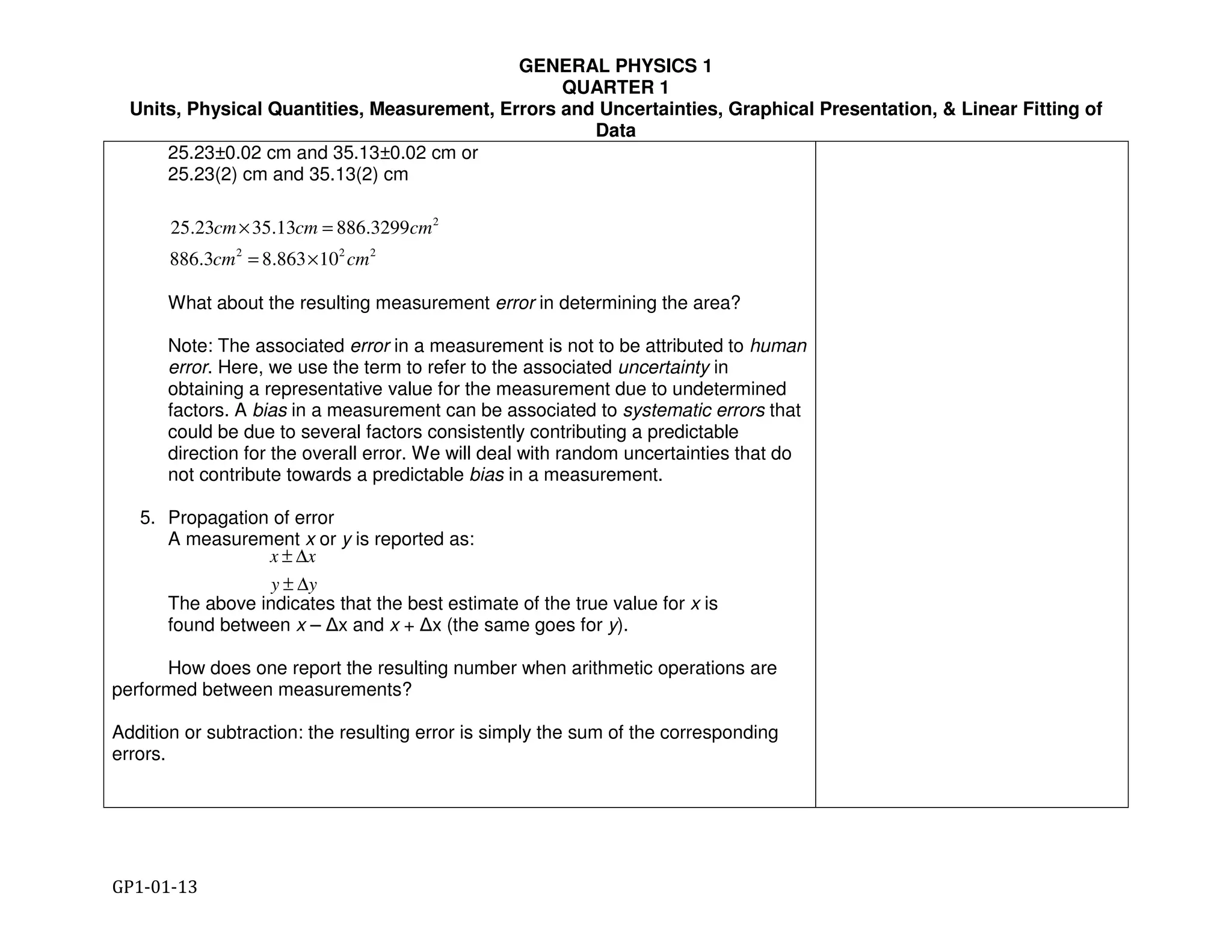 GENERAL PHYSICS 1 TEACHING GUIDE | PDF | Professional School ...