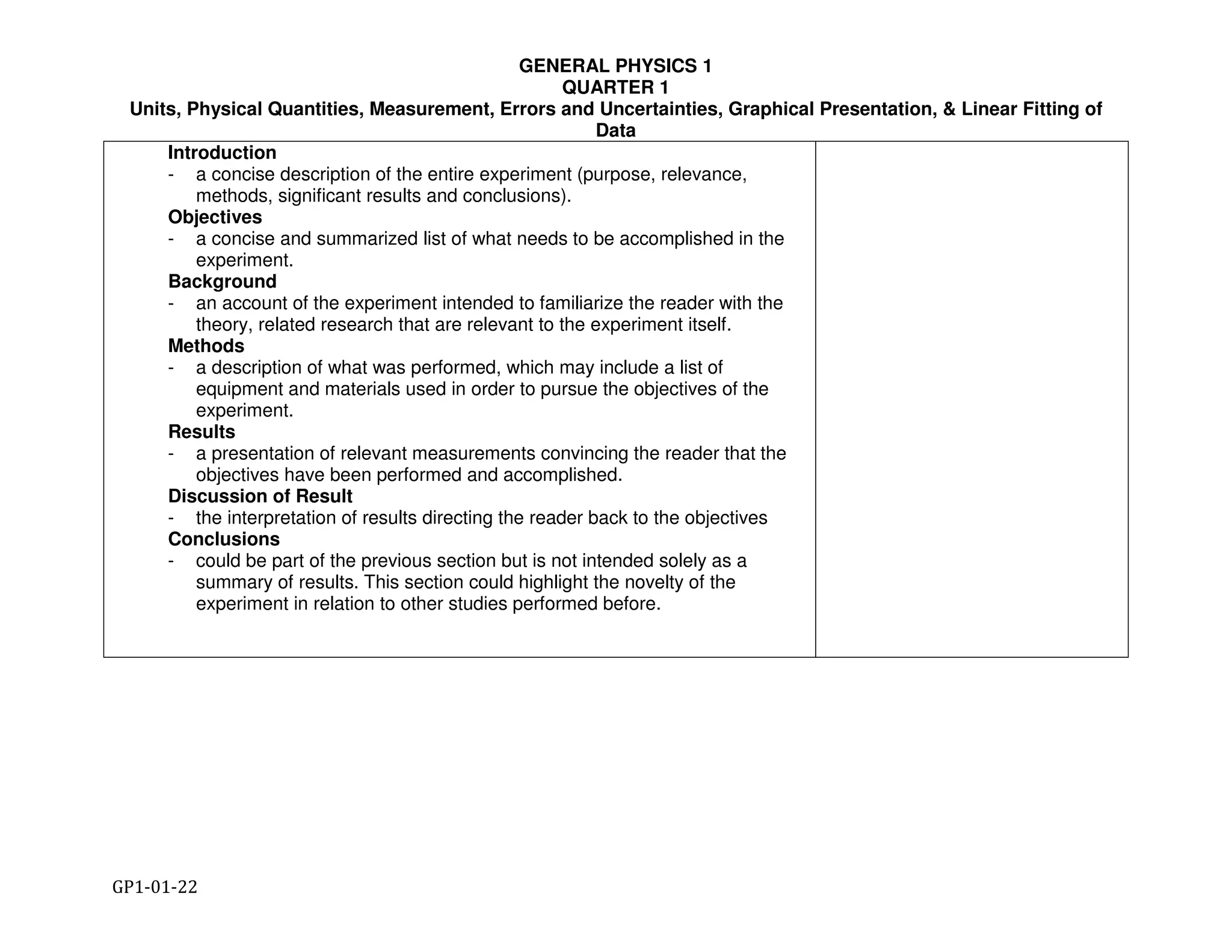 GENERAL PHYSICS 1 TEACHING GUIDE | PDF