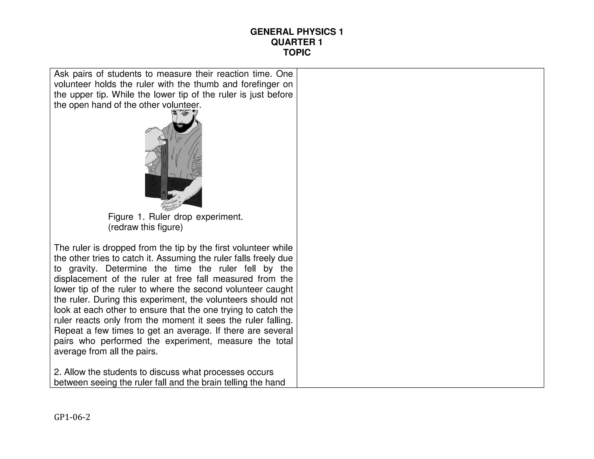 GENERAL PHYSICS 1 TEACHING GUIDE | PDF