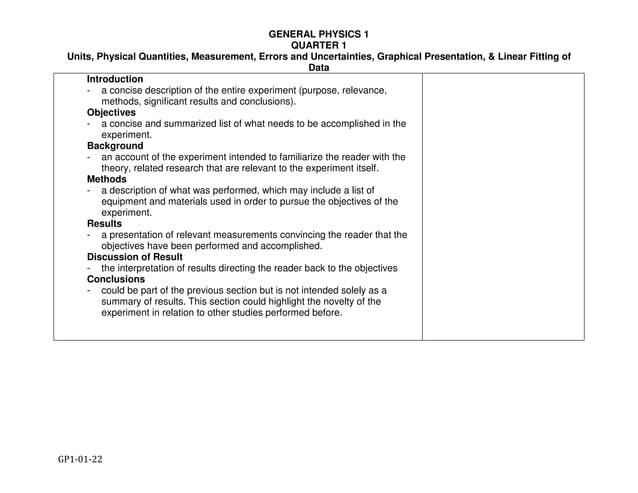 GENERAL PHYSICS 1 TEACHING GUIDE | PDF | Professional School ...