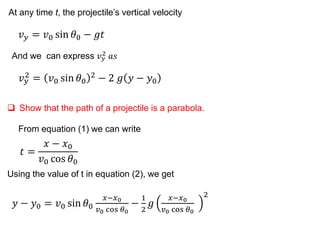 Presentation on Projectile Motion AIUB Physics | PPTX