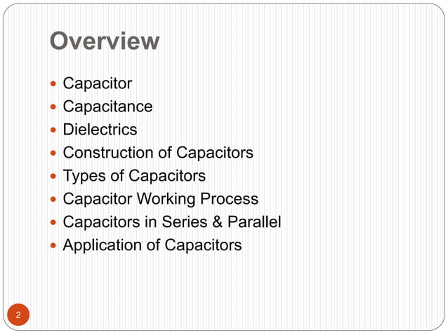 Capacitor & Capacitance | PPTX