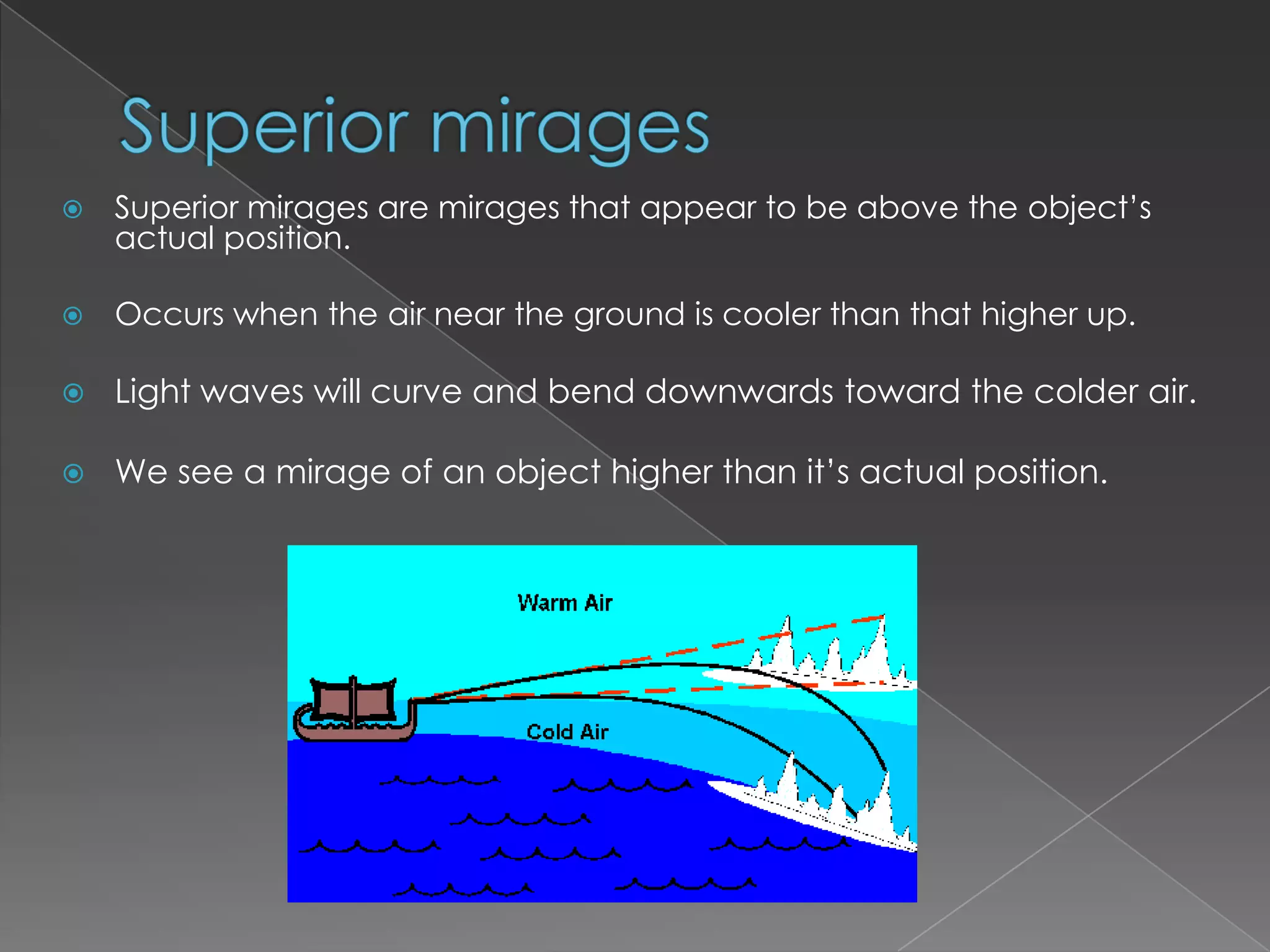 Physics - Optical Illusions & Mirages | PPTX