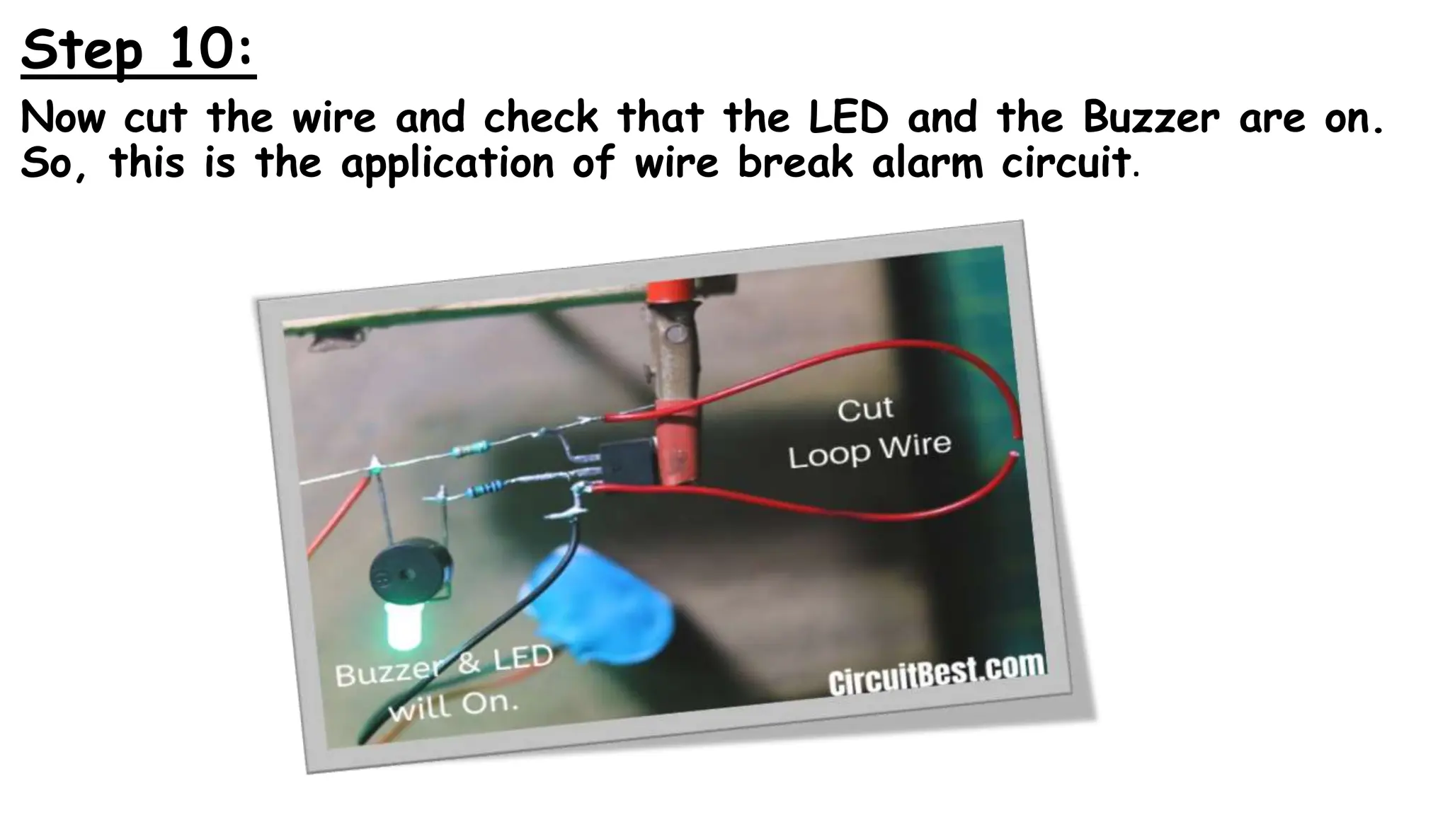 WIRE BREAK CIRCUIT ALARAM | PPTX
