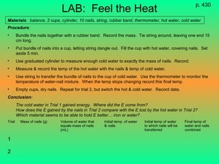 Heat & Waves: Notes on HEAT ENERGY and WAVES including the difference ...