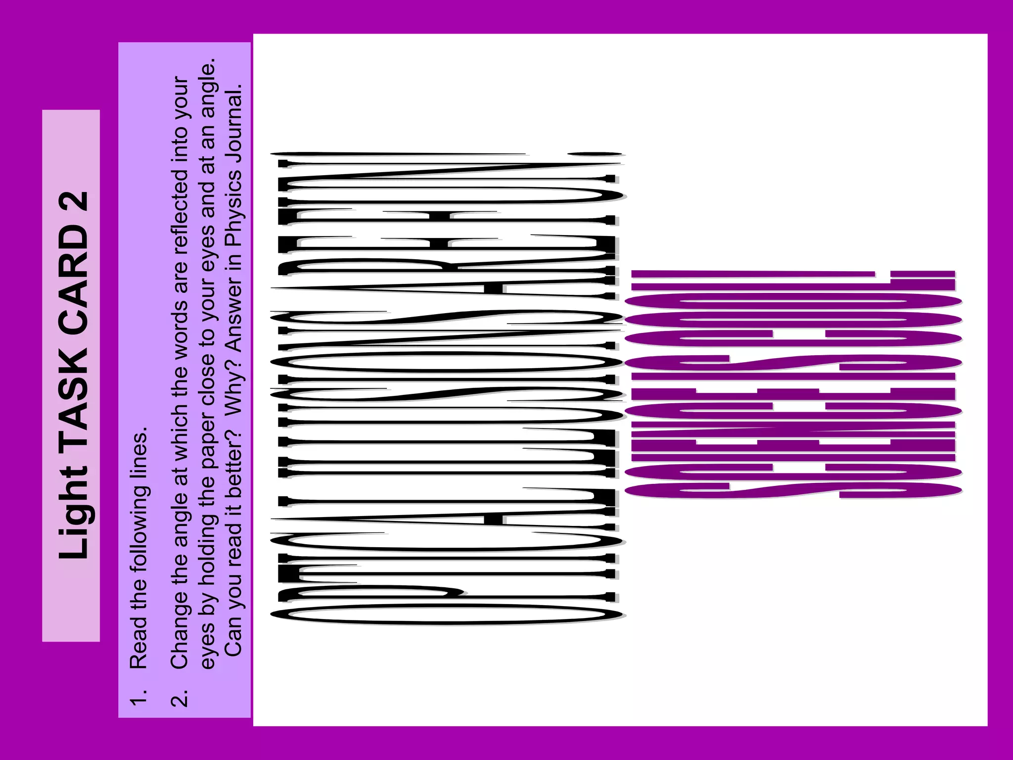 Physics3 experiments light, Detailed experiments on Light waves ...
