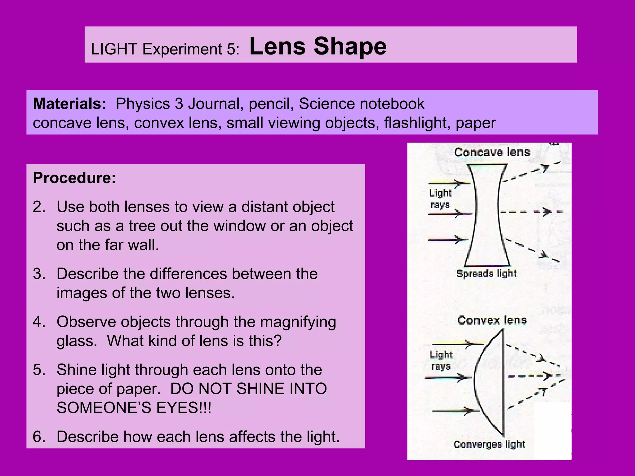 Physics3 experiments light, Detailed experiments on Light waves ...
