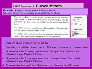 Physics3 experiments light, Detailed experiments on Light waves ...