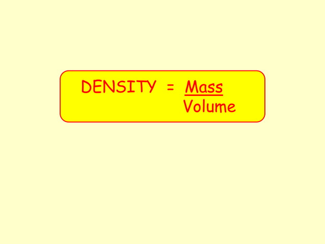 Physics 4 - Density.pptx | Physics | Science