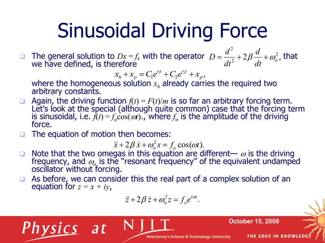 Driven Oscillation | PPT