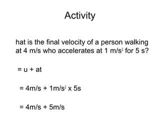 Physics 504 Chapter 10 Uniformly Accelerated Rectilinear Motion | PPT