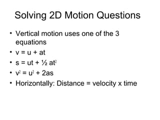 Physics 504 Chapter 11 The Motion of Projectiles | PPT