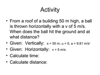 Physics 504 Chapter 11 The Motion of Projectiles | PPT