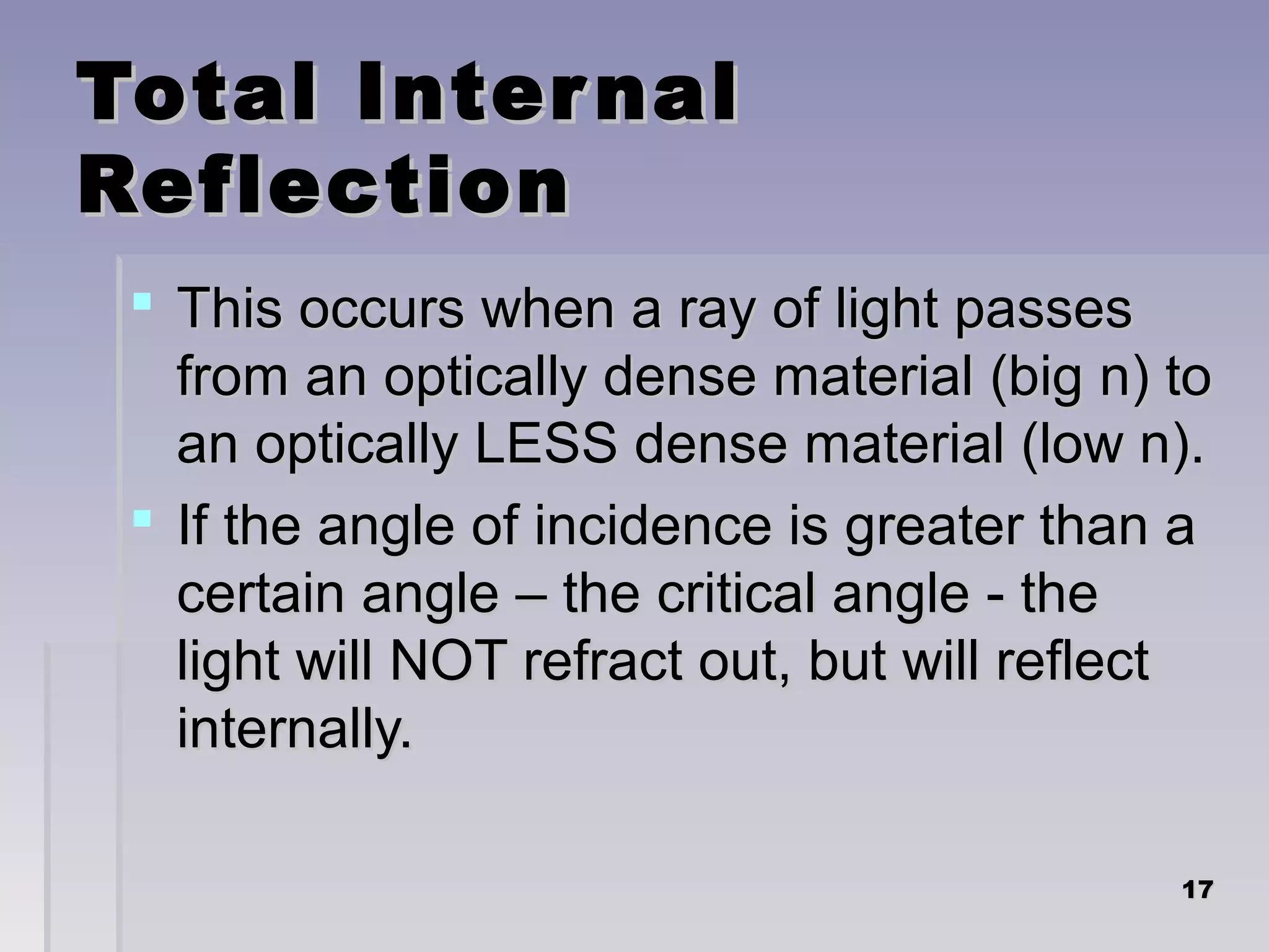 Physics 504 chapter 3&4 refraction & lenses | PPT