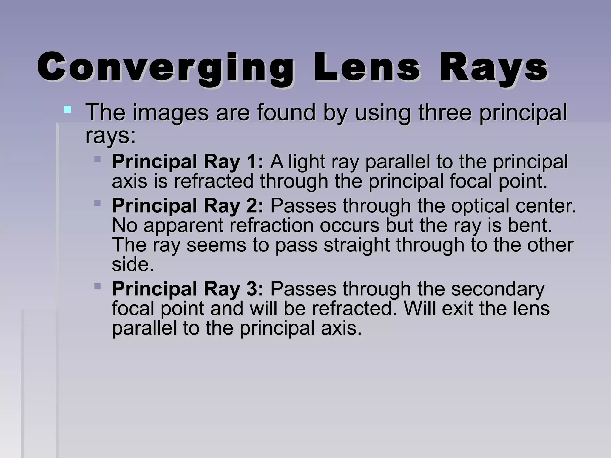 Physics 504 chapter 3&4 refraction & lenses | PPT