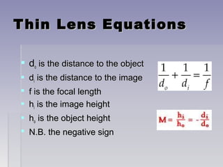Physics 504 chapter 3&4 refraction & lenses | PPT