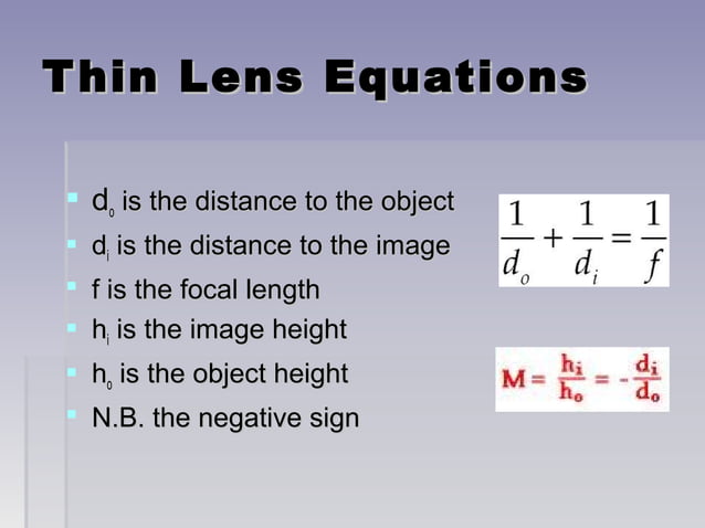 Physics 504 chapter 3&4 refraction & lenses | PPT