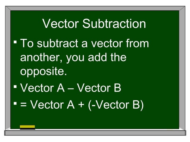 Physics 504 Chapter 8 Vectors | PPT