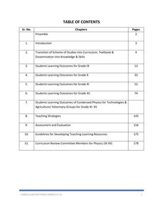 physics 9-12 pctb curriculum | PDF