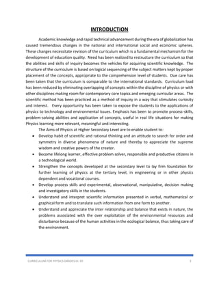 physics 9-12 pctb curriculum | PDF