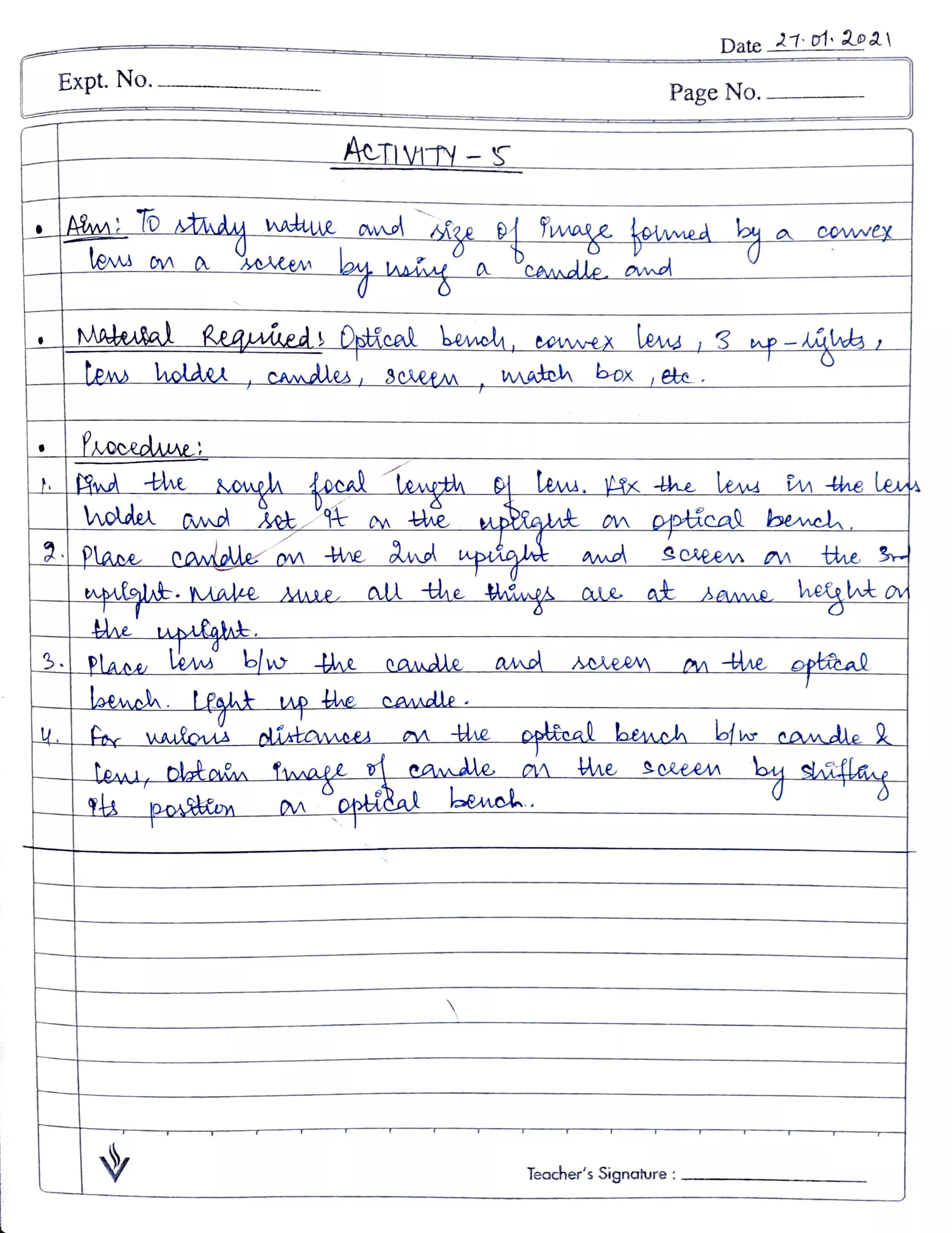 Physics activity file class 12 | PDF