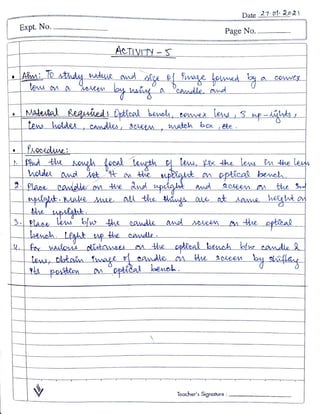 Physics activity file class 12 | PDF