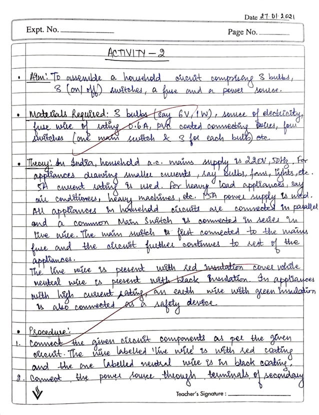 Physics activity file class 12 | PDF