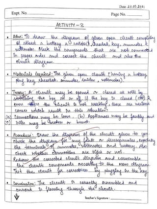 Physics activity file class 12 | PDF